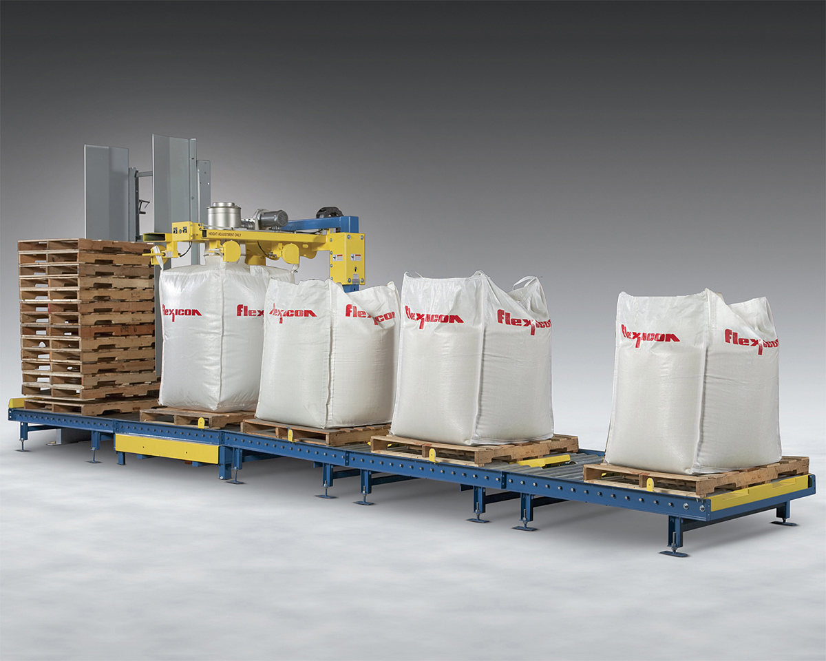 Bulk Bag Filling Line with Automatic Pallet Dispenser, Roller Conveyor ...
