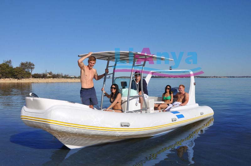 inflatable boat, rib boat, rigid inflatable boat 6.6m with CE at high ...