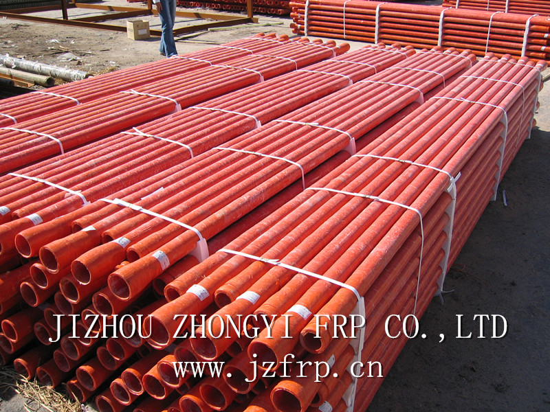 Red FRP threading pipe（出自 冀州中意复合材料股份有限公司）